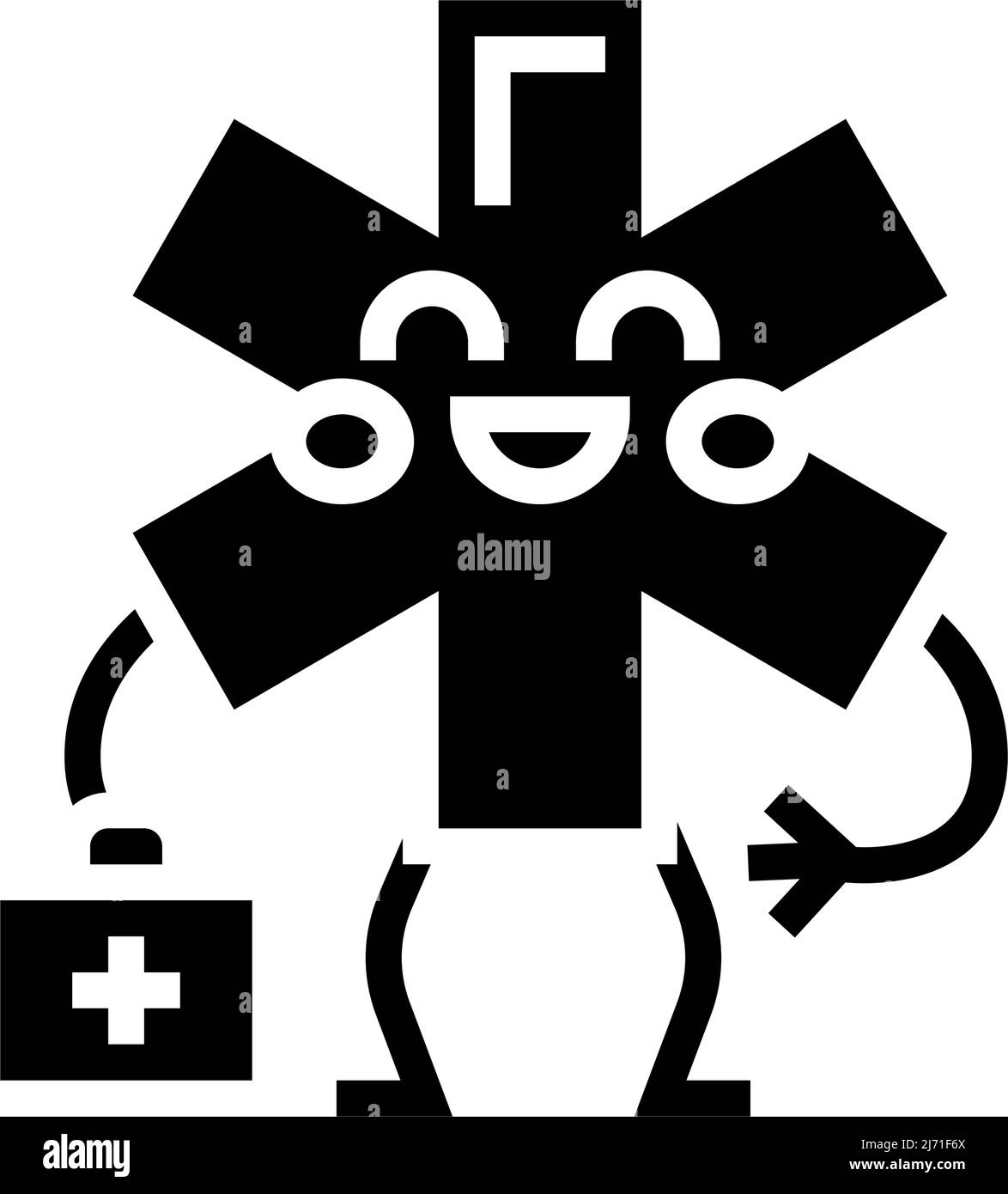 ambulance children first aid glyph icon vector illustration Stock ...