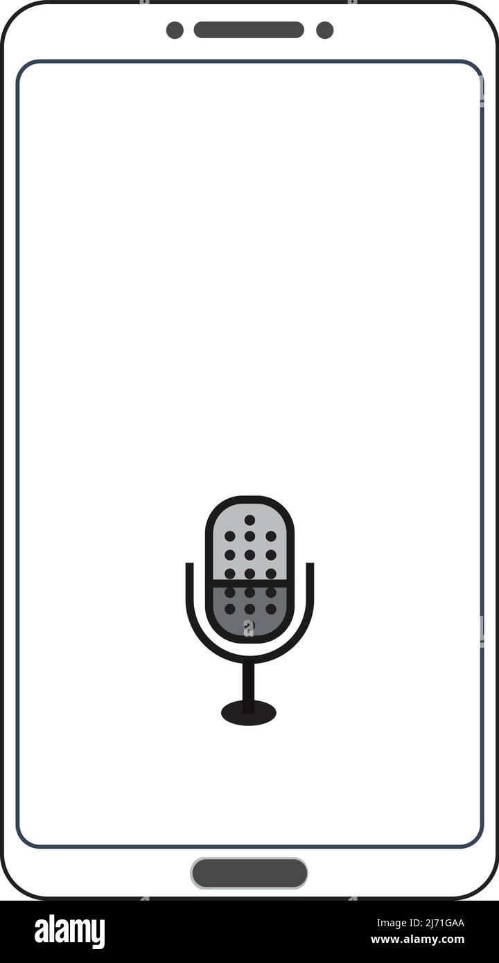 Stage microphone cordless Stock Vector Images - Alamy