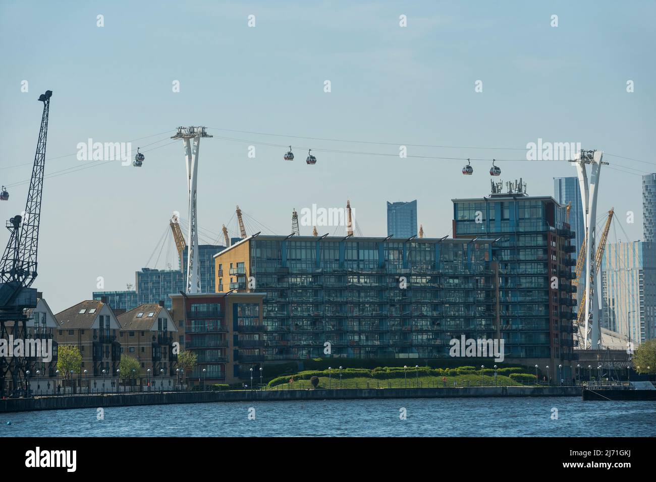 Modern architecture: City residential, apartment buildings with ...