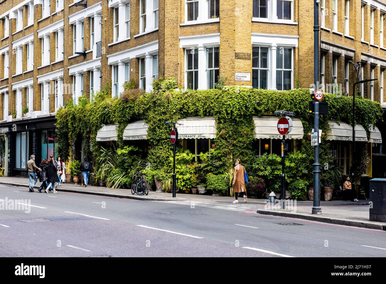 London Lane Market and the City of London Stock Photo - Alamy