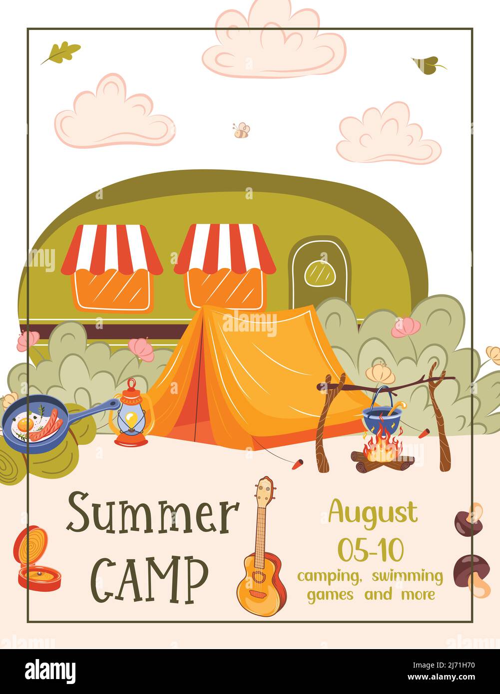 Summer education poster Stock Vector Images - Alamy