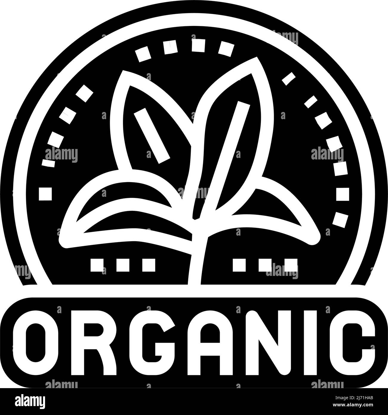 organic leaf glyph icon vector illustration Stock Vector Image & Art ...