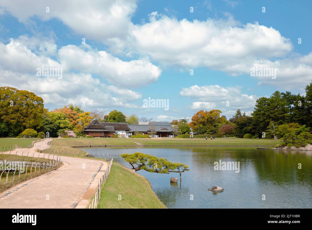 Korakuen Japanese traditional garden in Okayama, Japan Stock Photo - Alamy
