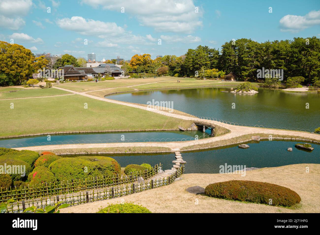 Korakuen Japanese traditional garden in Okayama, Japan Stock Photo - Alamy