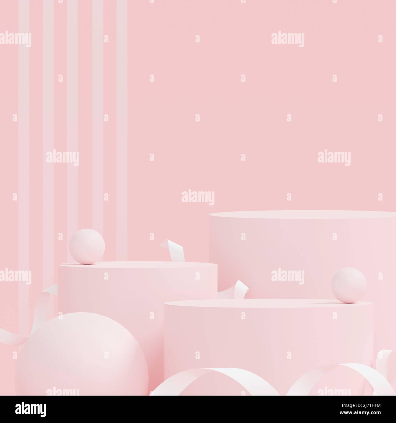 pink marble circle podium on pink background. concept scene stage ...