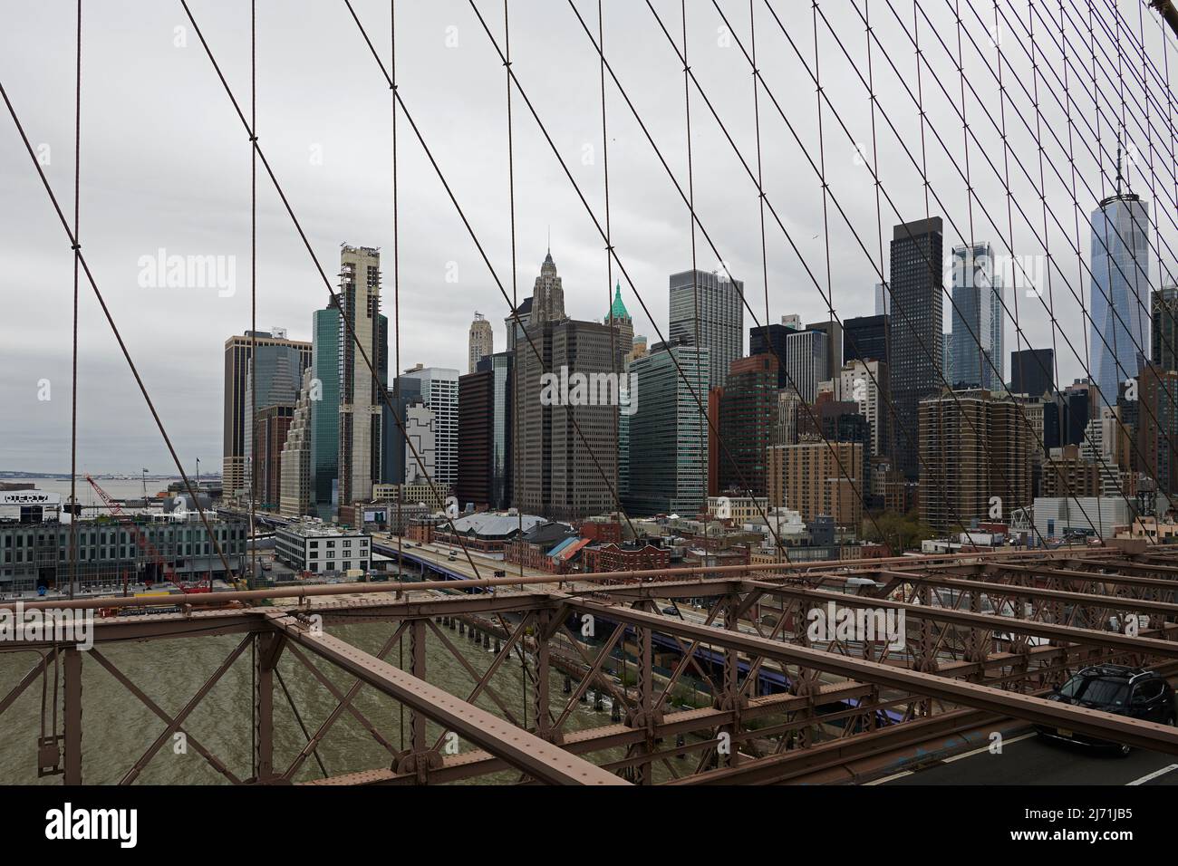 New york city cable roads hi-res stock photography and images - Alamy