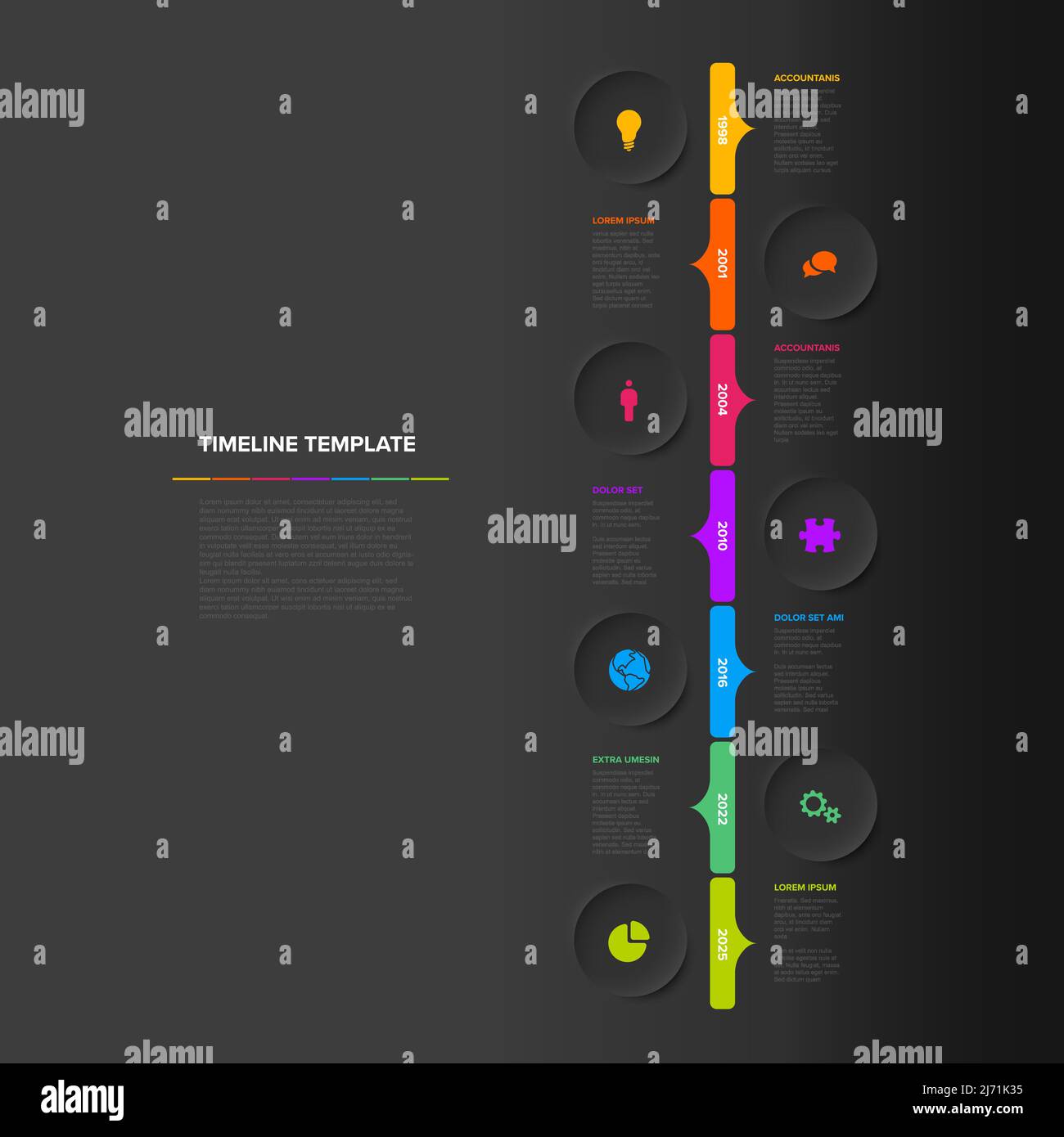 Seven step infographic vertical hi-res stock photography and images - Alamy