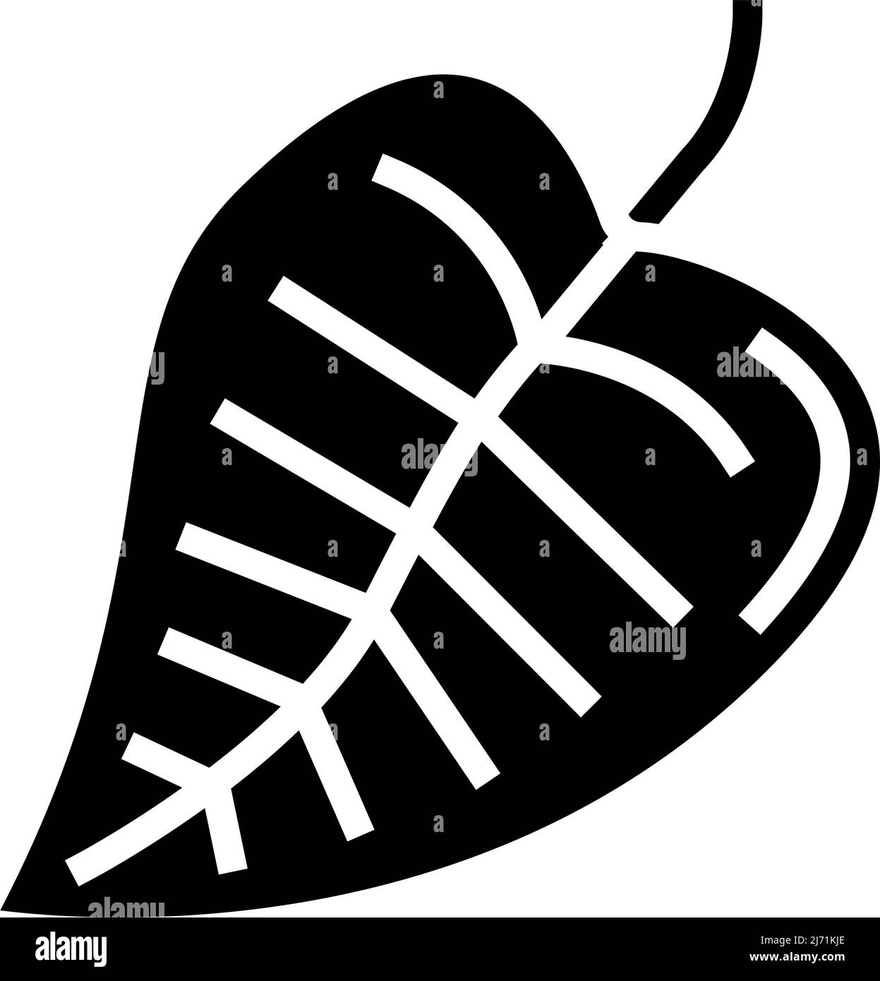 plant leaf glyph icon vector illustration Stock Vector Image & Art - Alamy