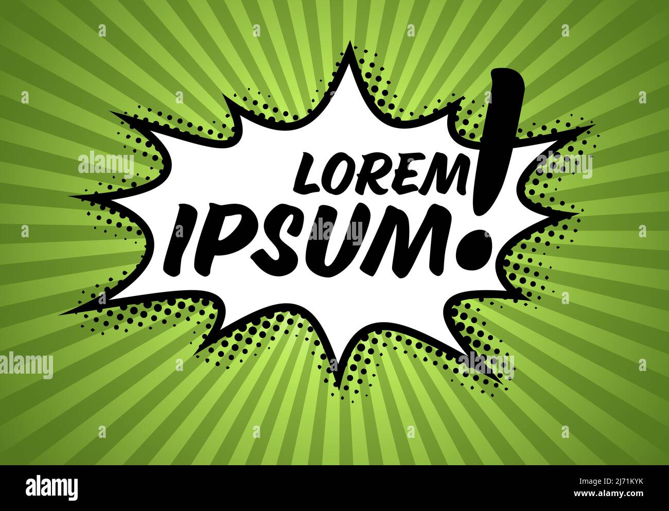 Retro comic speech sound action shout yell bubble template - just write ...