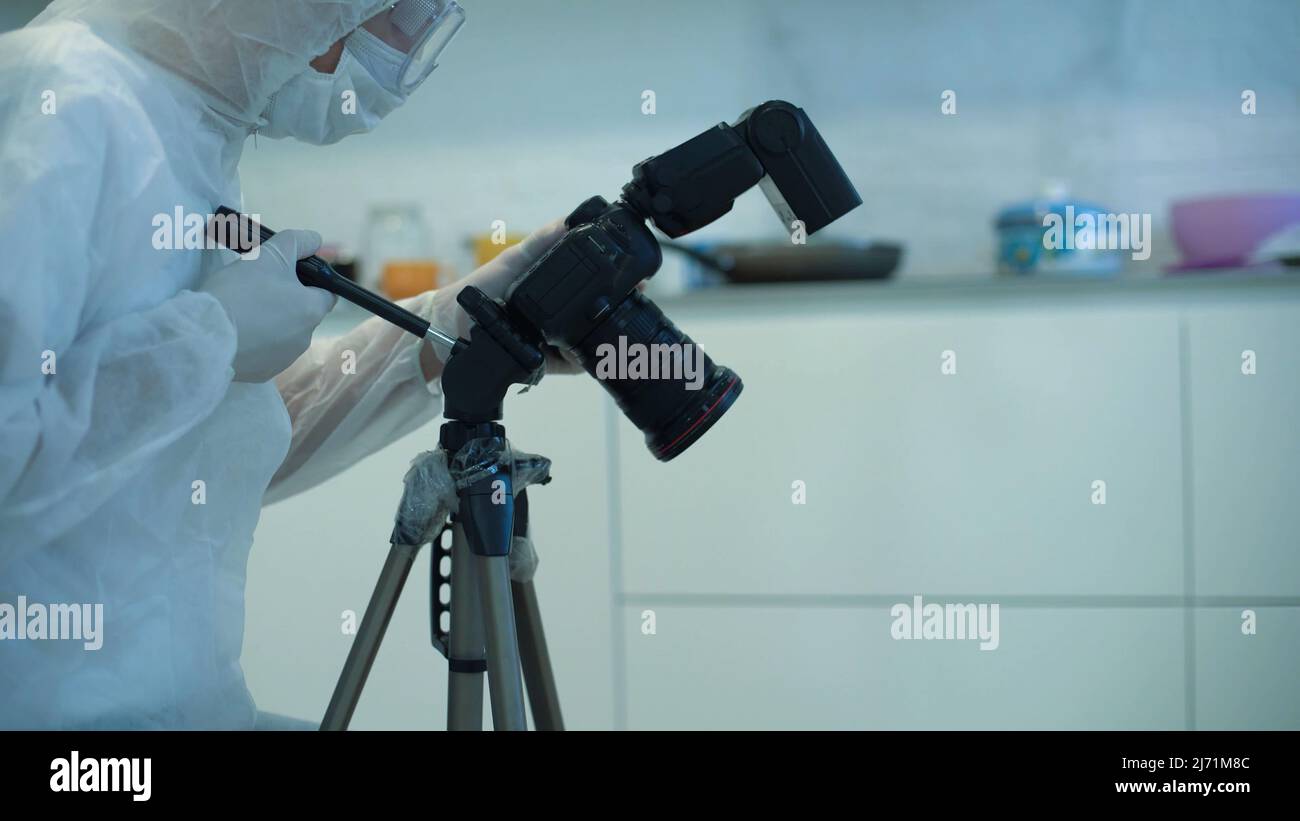 Crime Scene Site Police Photographer Forensic Scientist Murder Collect ...