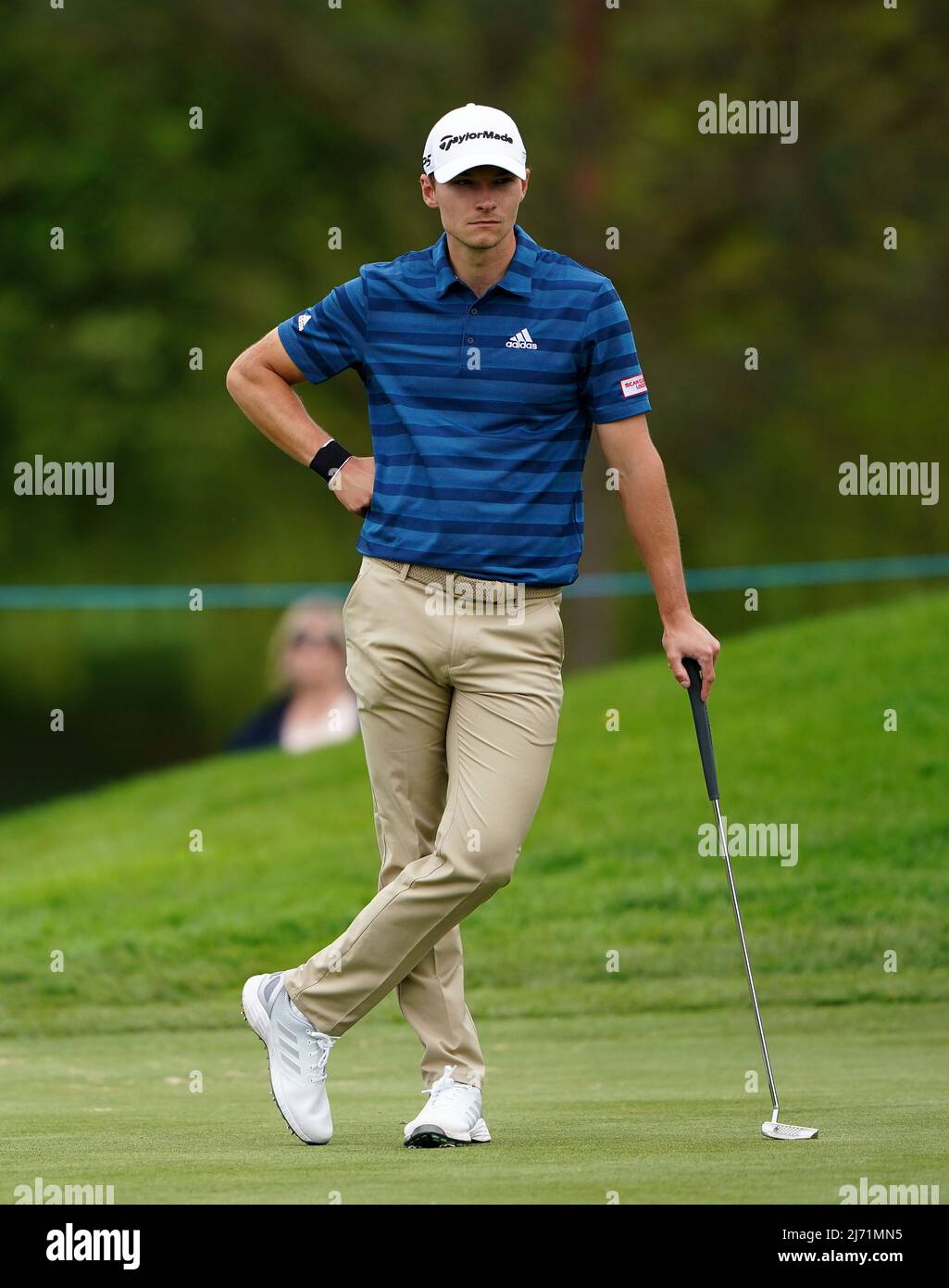 Denmark's Nicolai Hojgaard on the 9th during day one of Betfred British ...