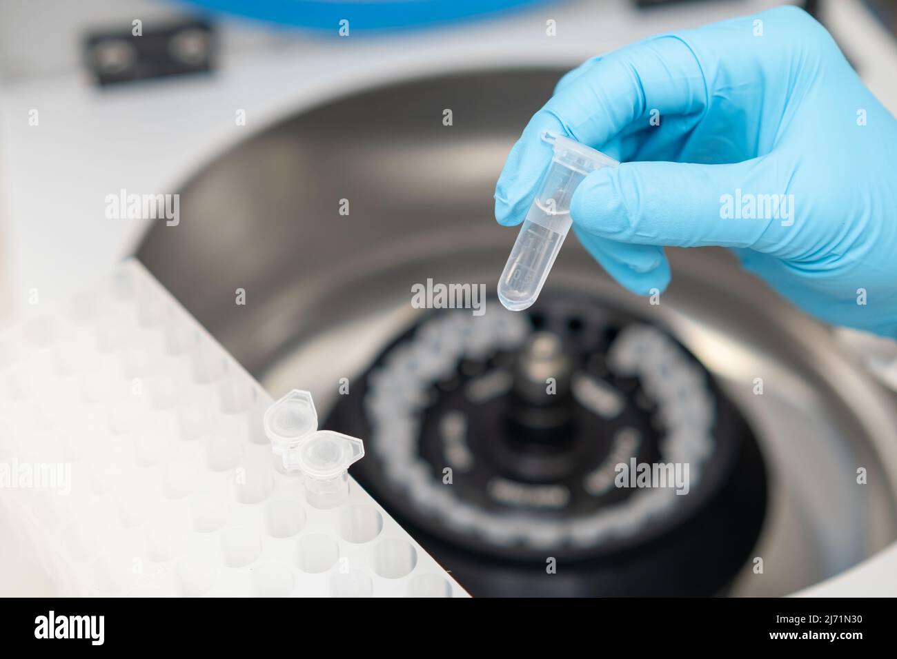 Dna in test tube rack hi-res stock photography and images - Alamy
