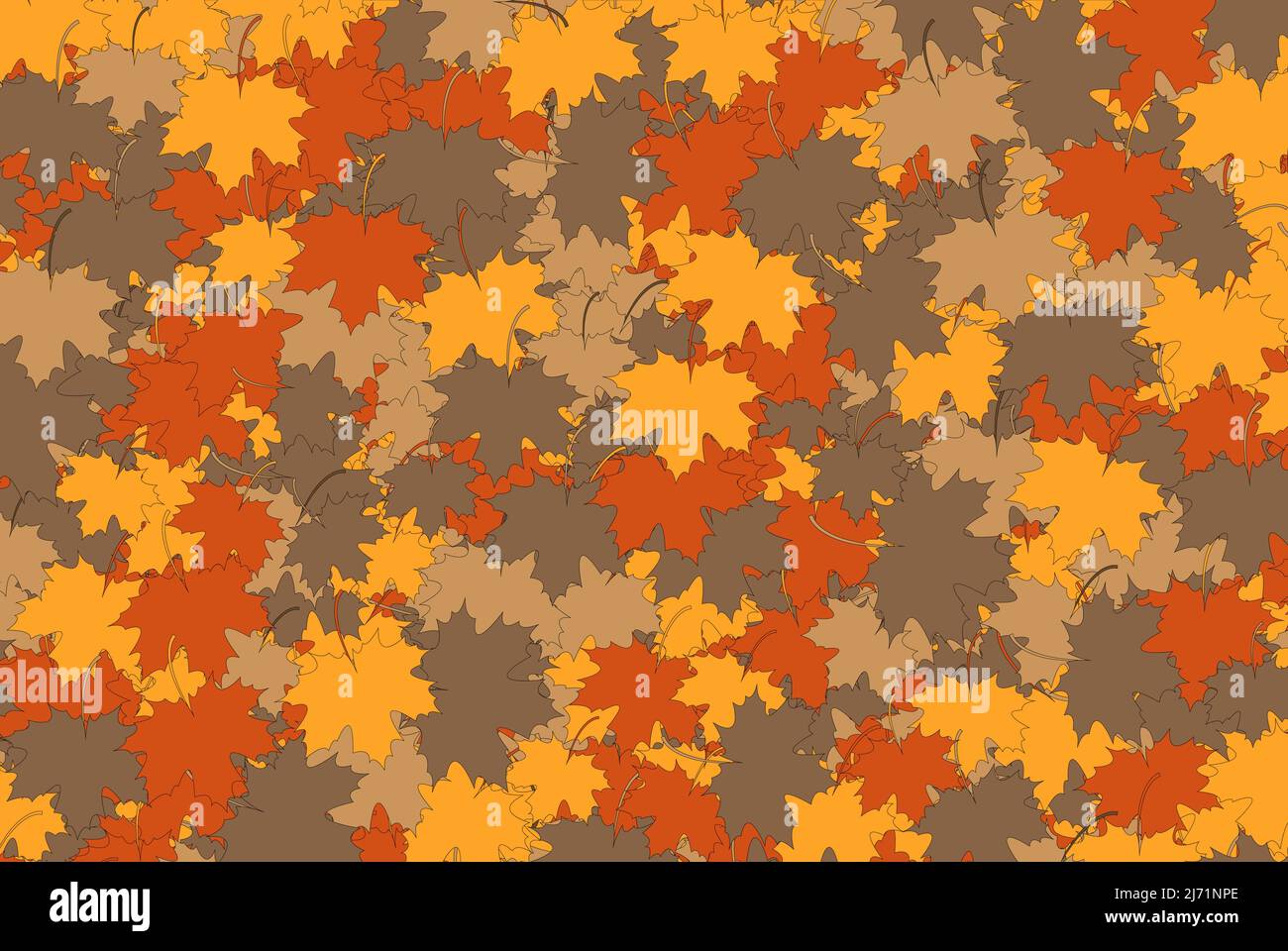 Autumn concept background, yellow brown grey autumn leaves, September ...