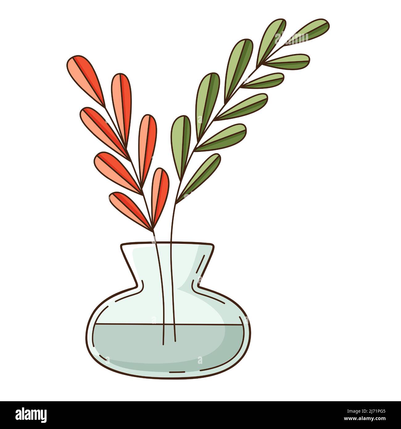 Simple glass vase in Stock Vector Images - Alamy