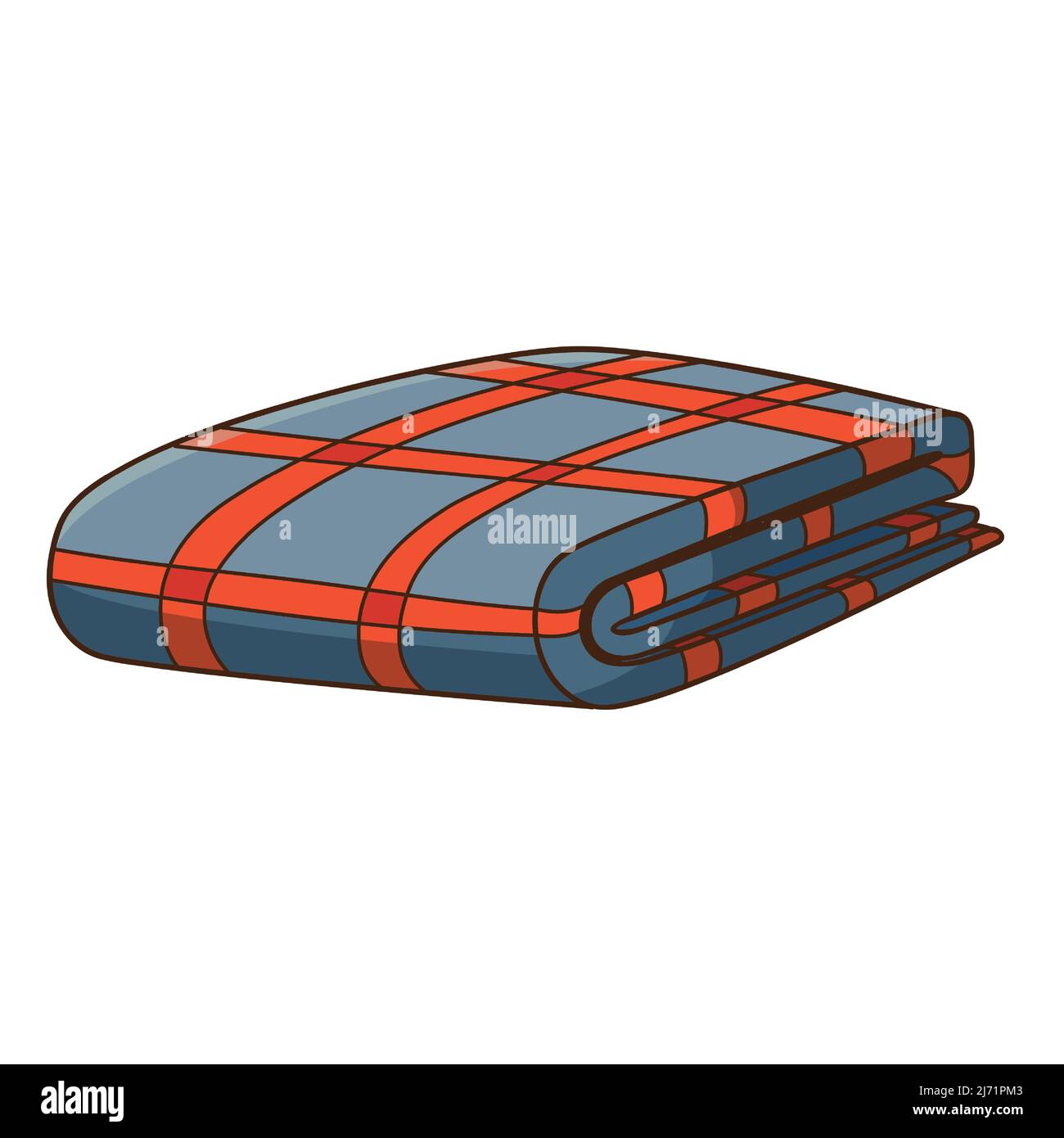 Rolled quilt Stock Vector Images - Alamy