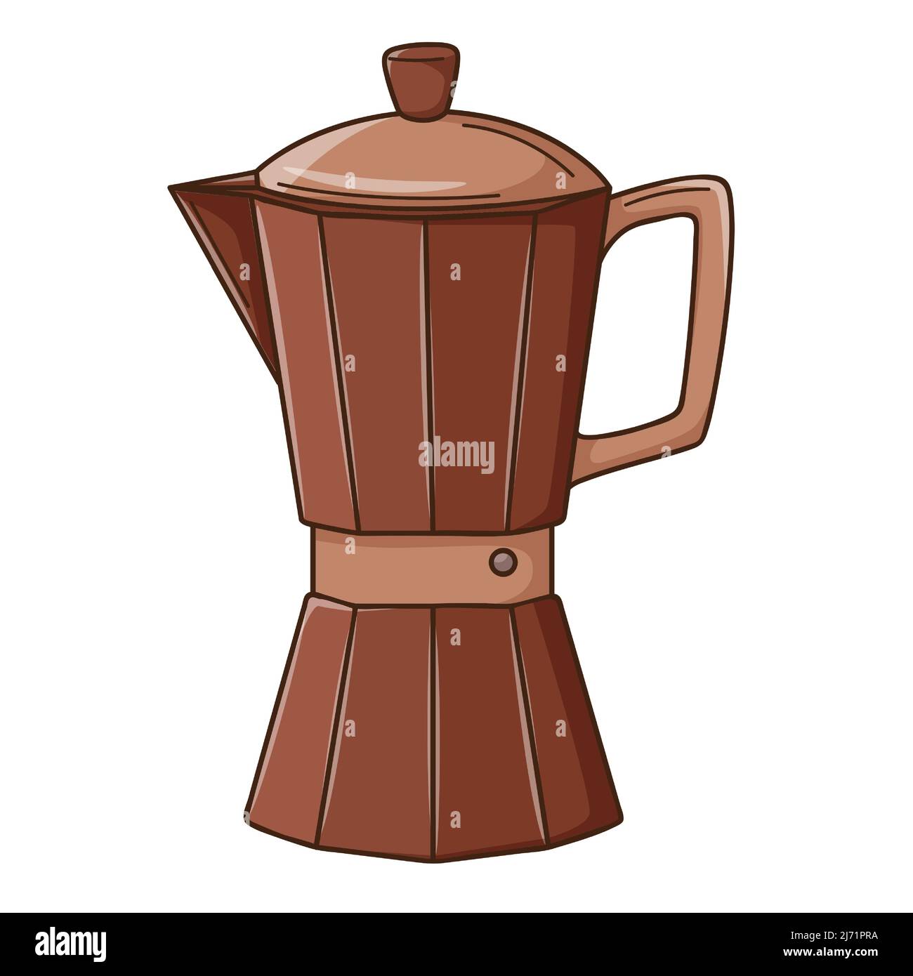 Geyser coffee maker hand Stock Vector Images - Alamy