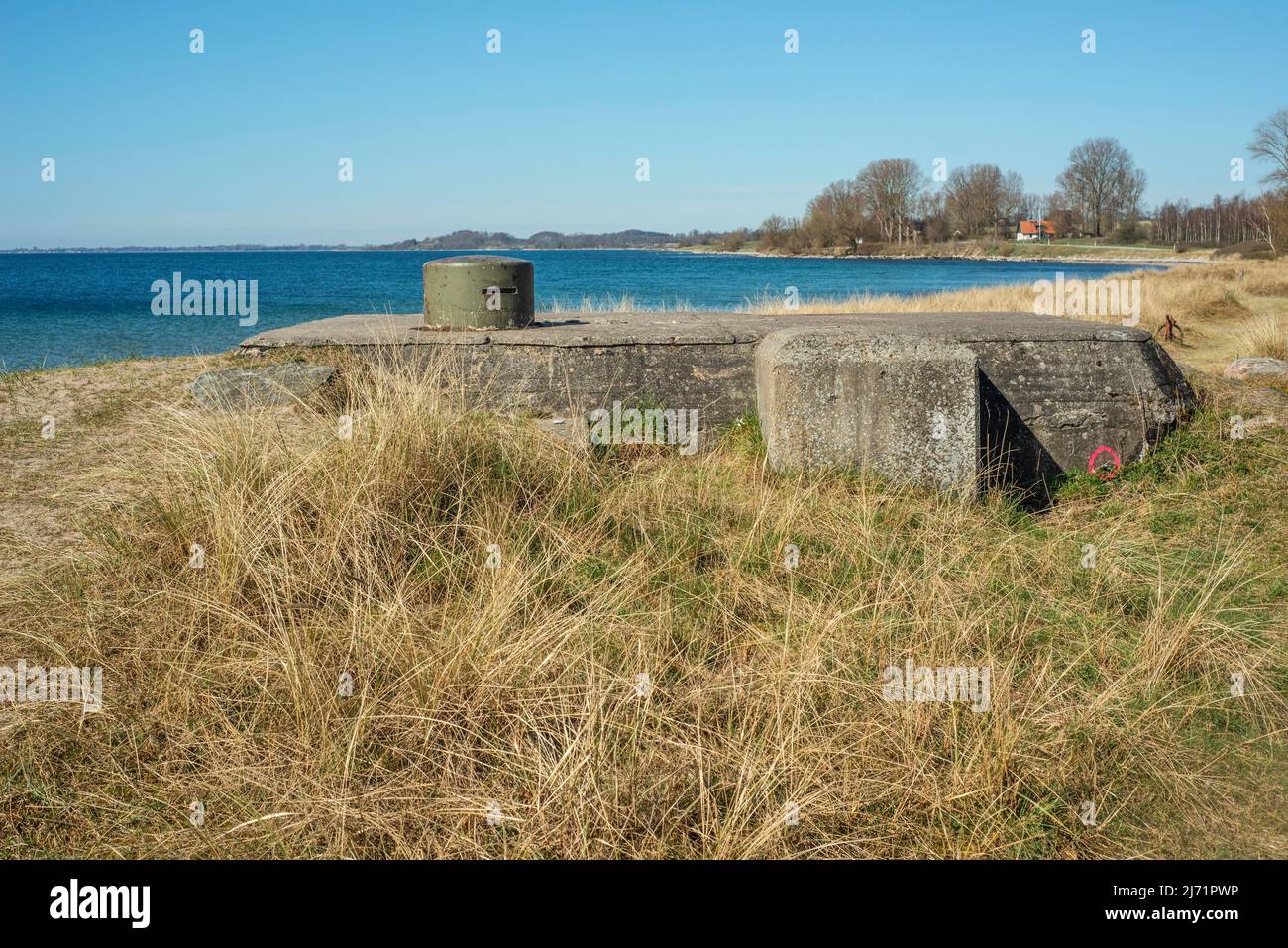 Concrete bunker in a more than 500 km long defensive line with 1063 ...