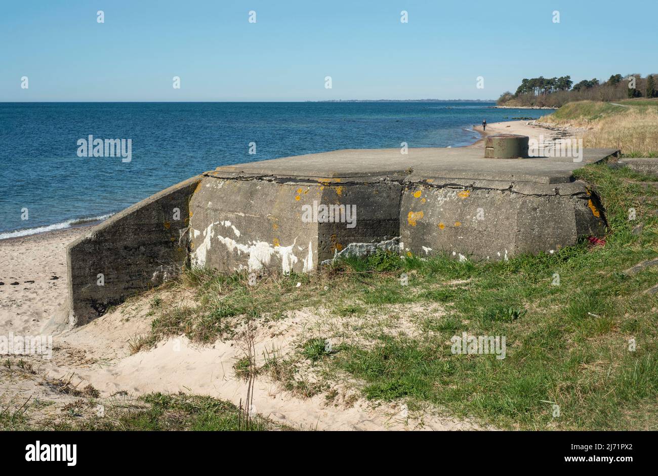 Concrete bunker in a more than 500 km long defensive line with 1063 ...