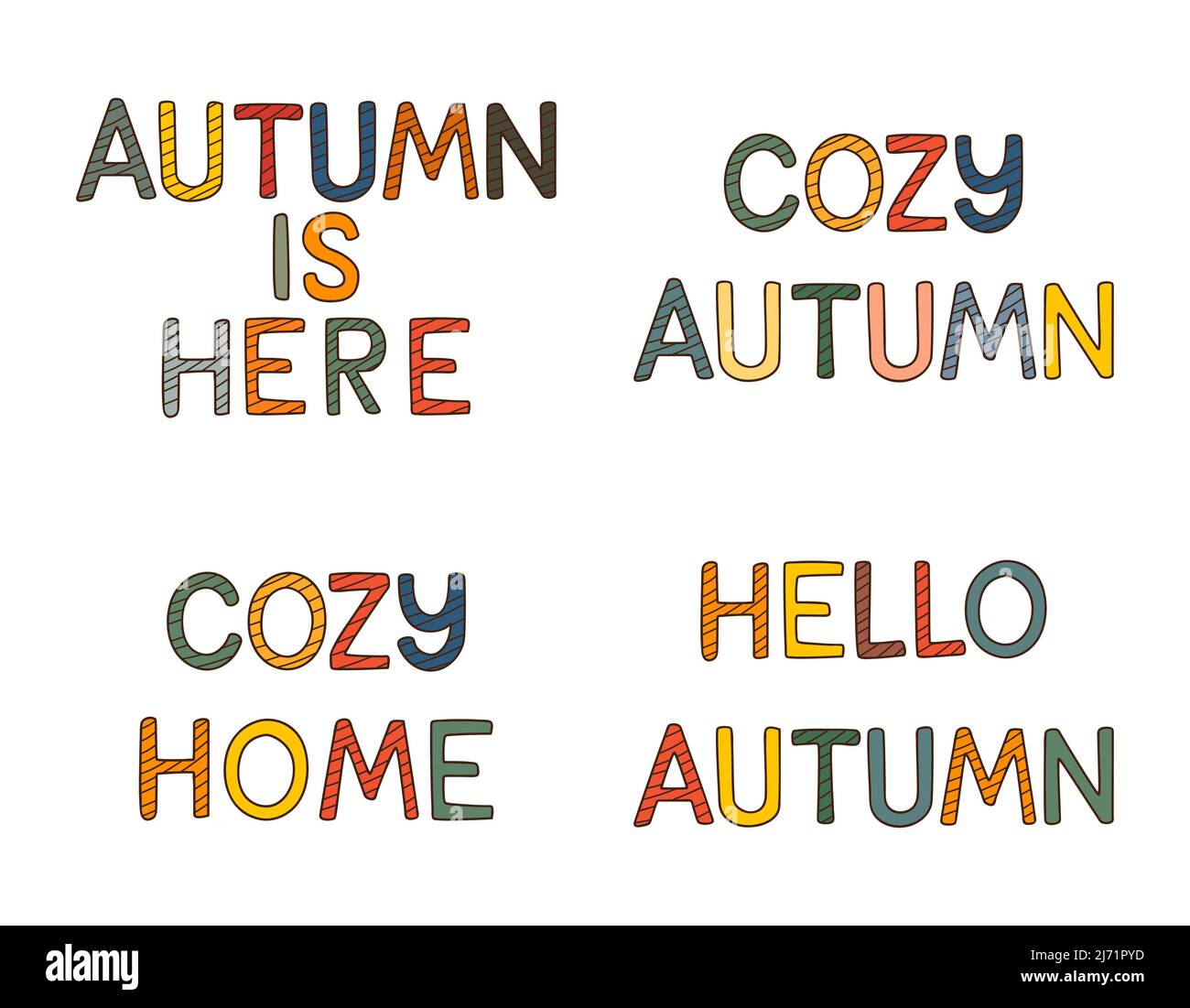 Fall is coming Cut Out Stock Images & Pictures - Alamy