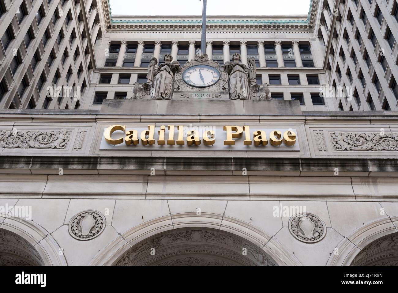 Detroit michigan sign hi-res stock photography and images - Alamy