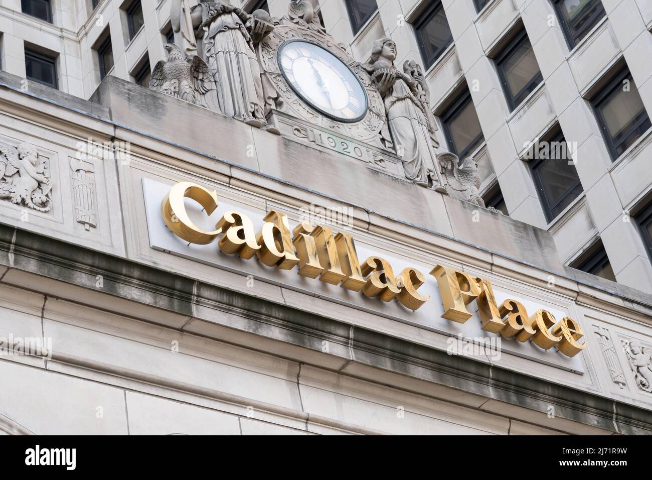 Detroit michigan sign hi-res stock photography and images - Alamy