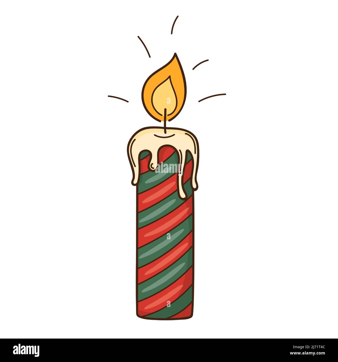 Color candle in hand Cut Out Stock Images & Pictures - Alamy