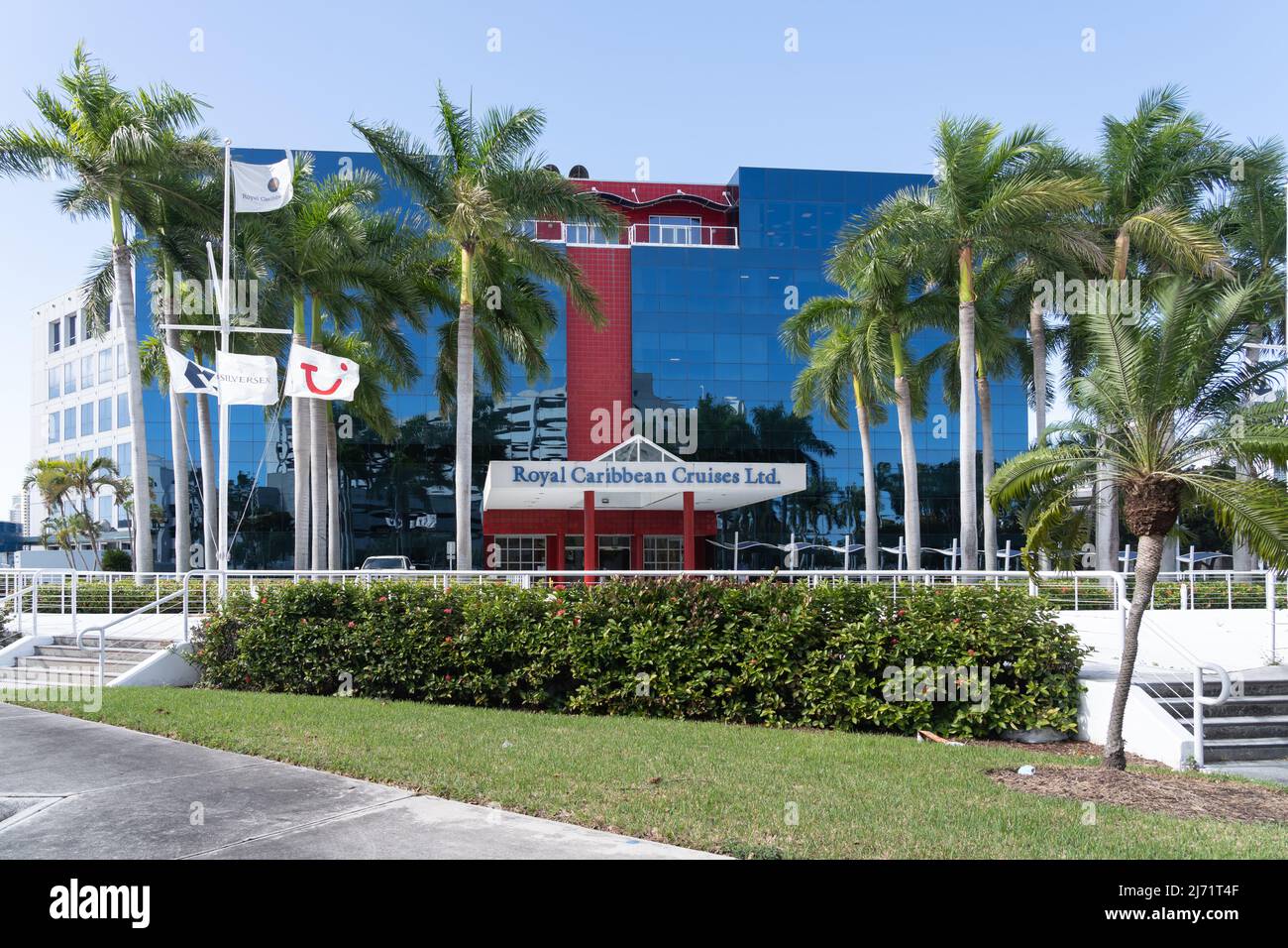 Miami, Fl, US - January 2, 2022: Royal Caribbean Group’s headquarters ...