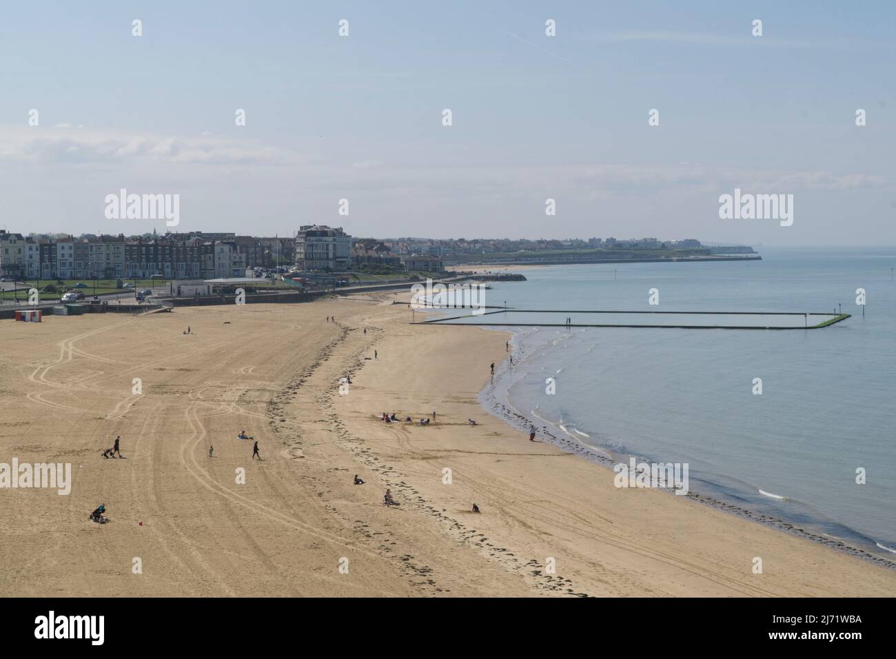 UK weather, Margate, Kent: A warm spell has started and the beach and ...