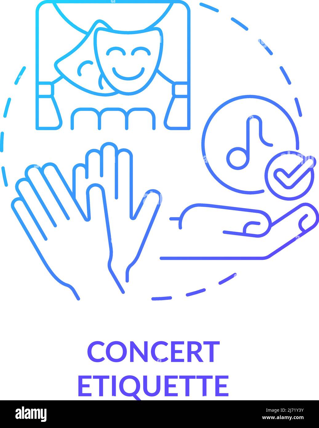 Concert etiquette blue gradient concept icon Stock Vector Image & Art ... Concert etiquette blue gradient concept icon Stock Vector Image & Art ...