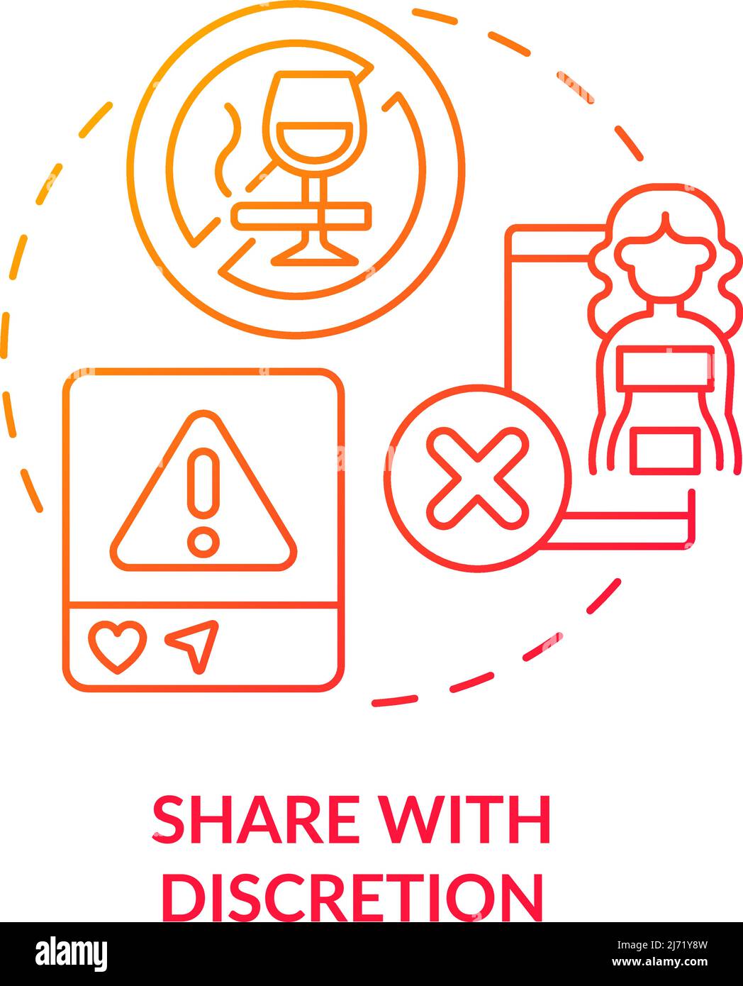 Discretion concept Stock Vector Images - Alamy