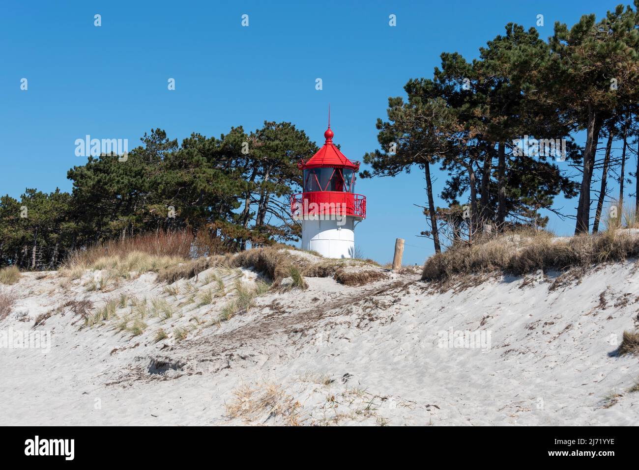 Leuchtturm Gellen, Nationalpark Vorpommersche Boddenlandschaft, Ostsee ...