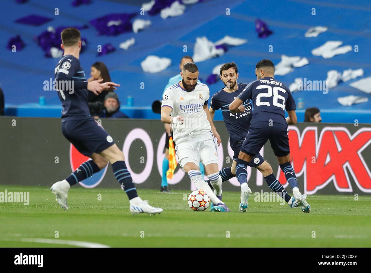Karim Benzema (Real), MAY 4, 2022 - Football / Soccer : UEFA Champions ...