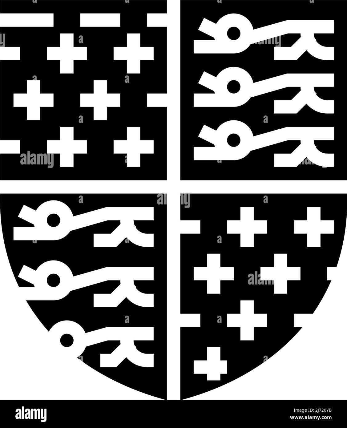 Flag heraldry medieval glyph hi-res stock photography and images - Alamy