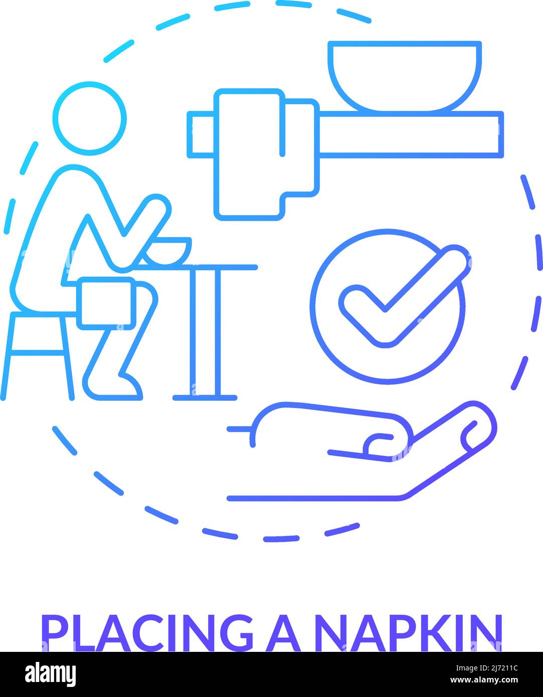 Napkin and lap Stock Vector Images - Alamy