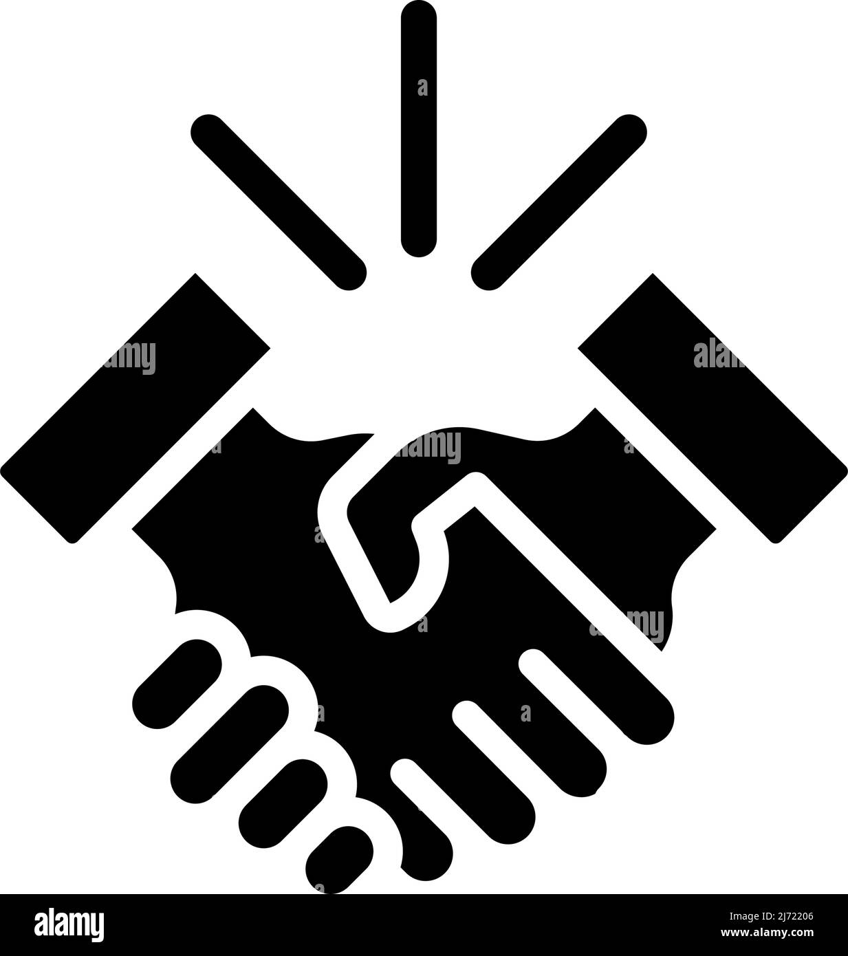 Business handshake dark Stock Vector Images - Alamy