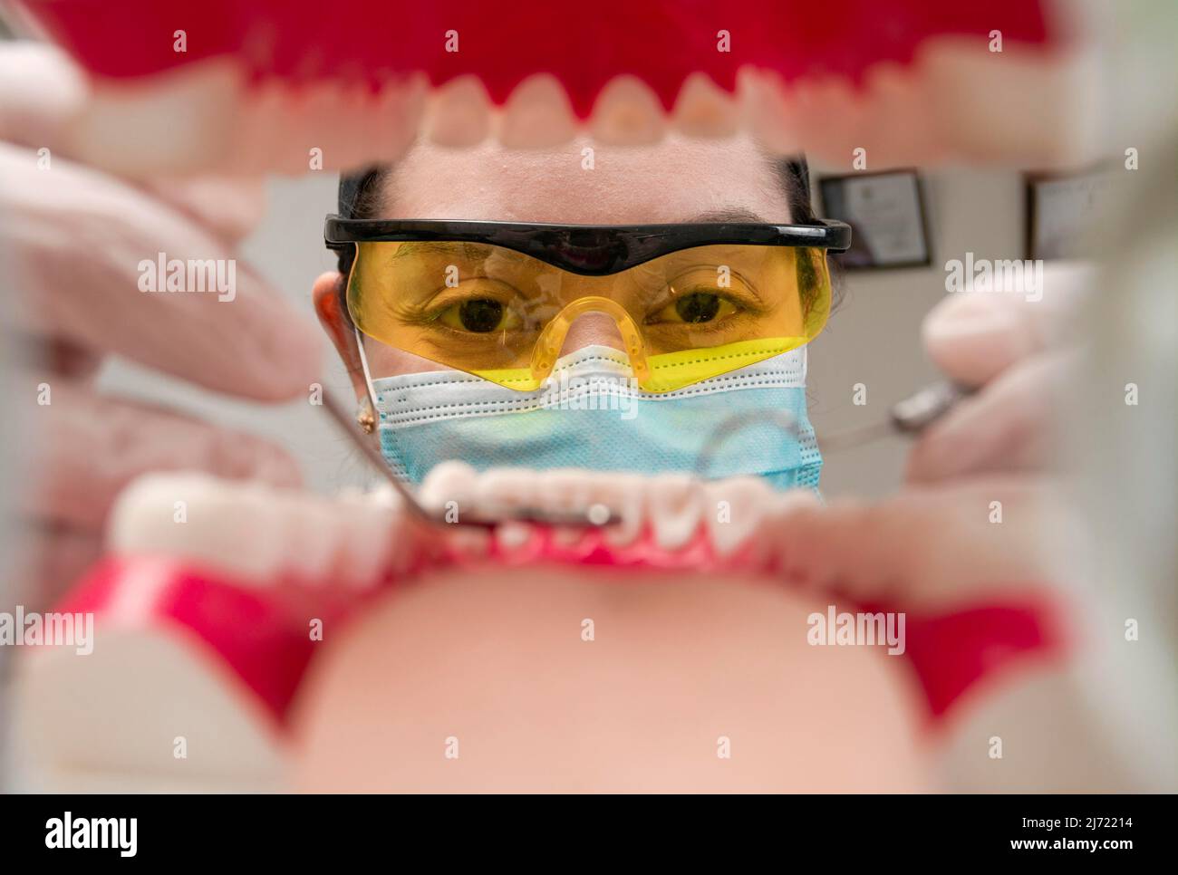 View inside of mouth dentist hi-res stock photography and images - Alamy