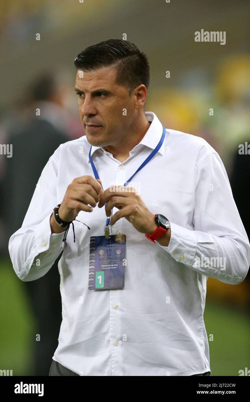 RIO DE JANEIRO, BRAZIL - MAY 04: Juan Cruz Real head coach of Junior ...