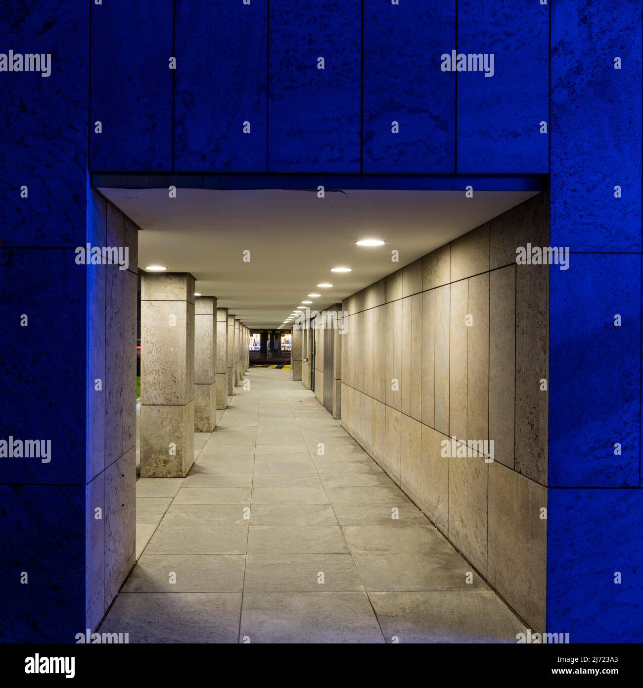 Blue arcade hi-res stock photography and images - Alamy