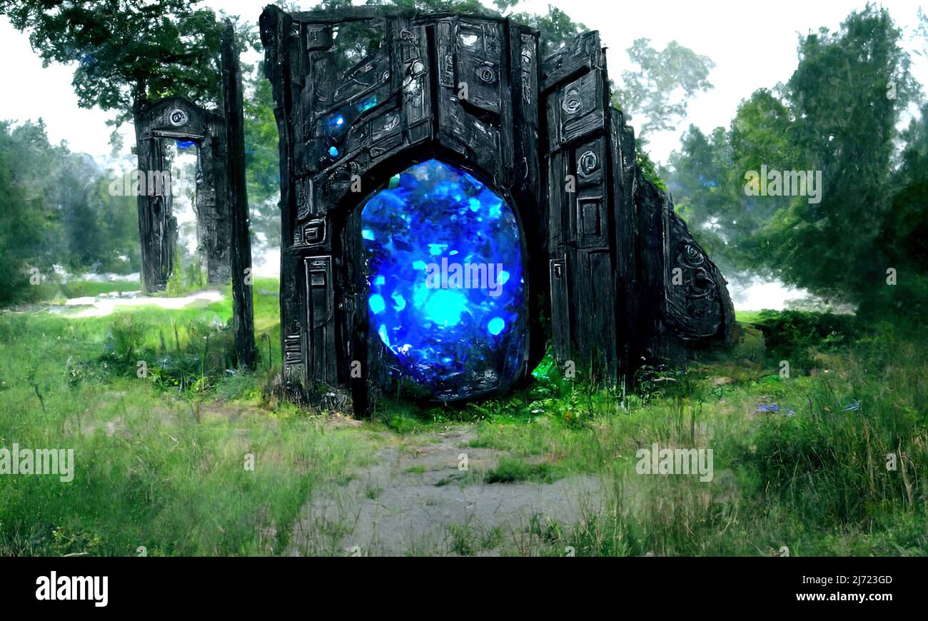 Abstract light magical door hi-res stock photography and images - Alamy