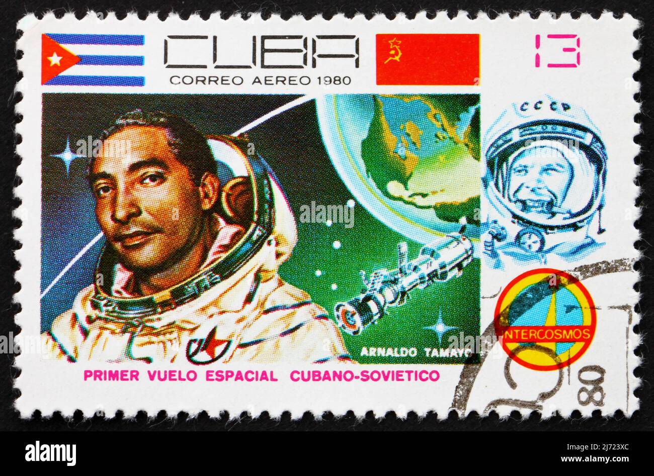 CUBA - CIRCA 1980: a stamp printed in the Cuba shows Arnaldo Tamayo ...