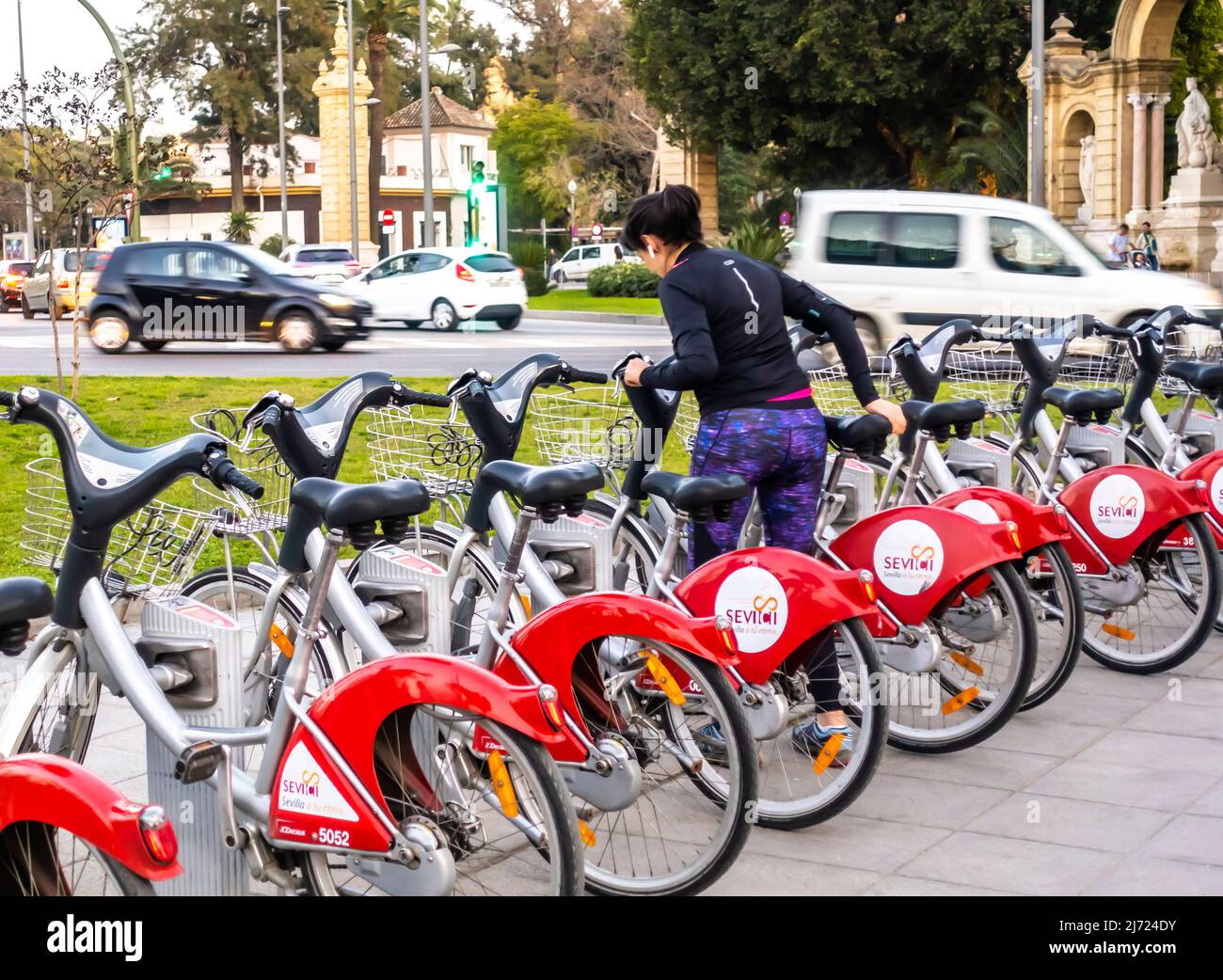 Bikes bike rake hi-res stock photography and images - Alamy