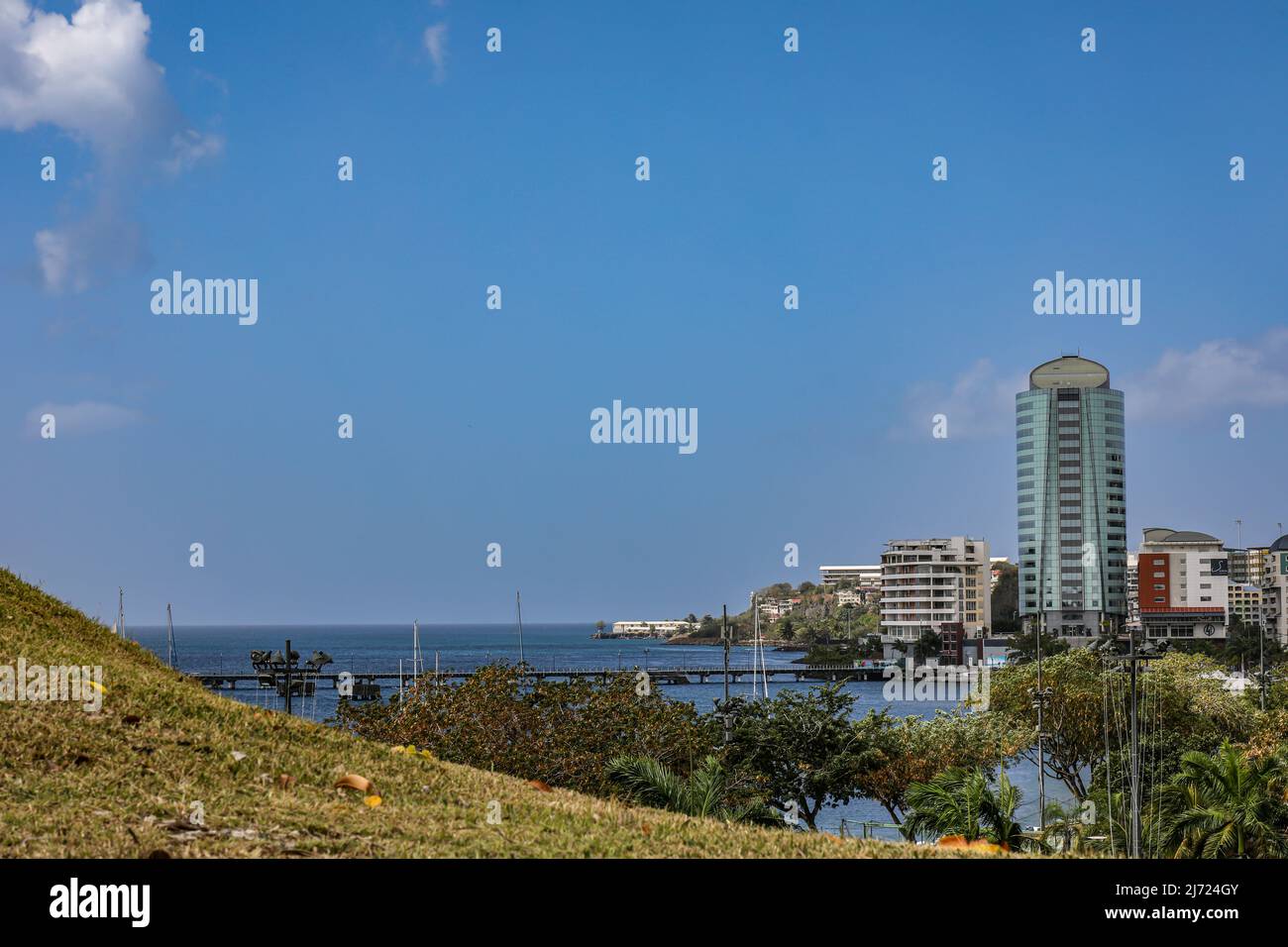 Fort-de-France waterfront, Martinique, French Antilles Stock Photo - Alamy