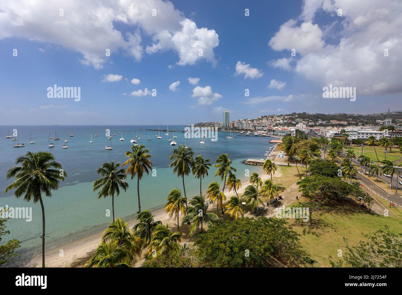 Fort-de-France waterfront, Martinique, French Antilles Stock Photo - Alamy