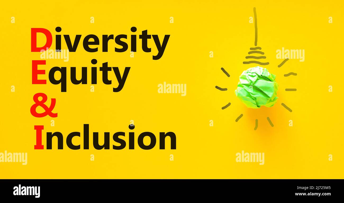 DEI, Diversity equity and inclusion symbol. Concept words DEI diversity ...