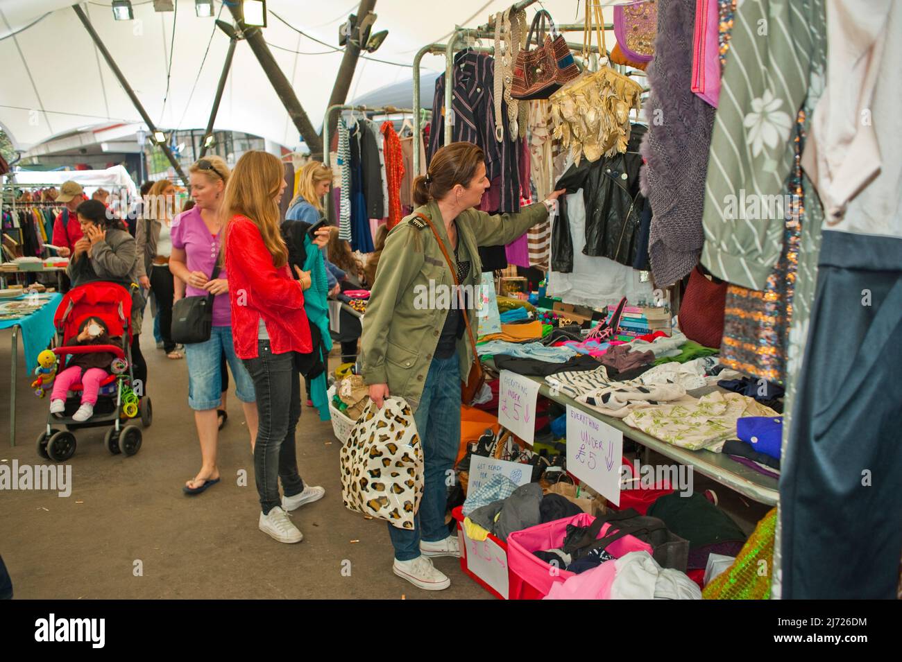 London, UK, Medium Crowd People, Women, Tourists Shopping, browsing ...