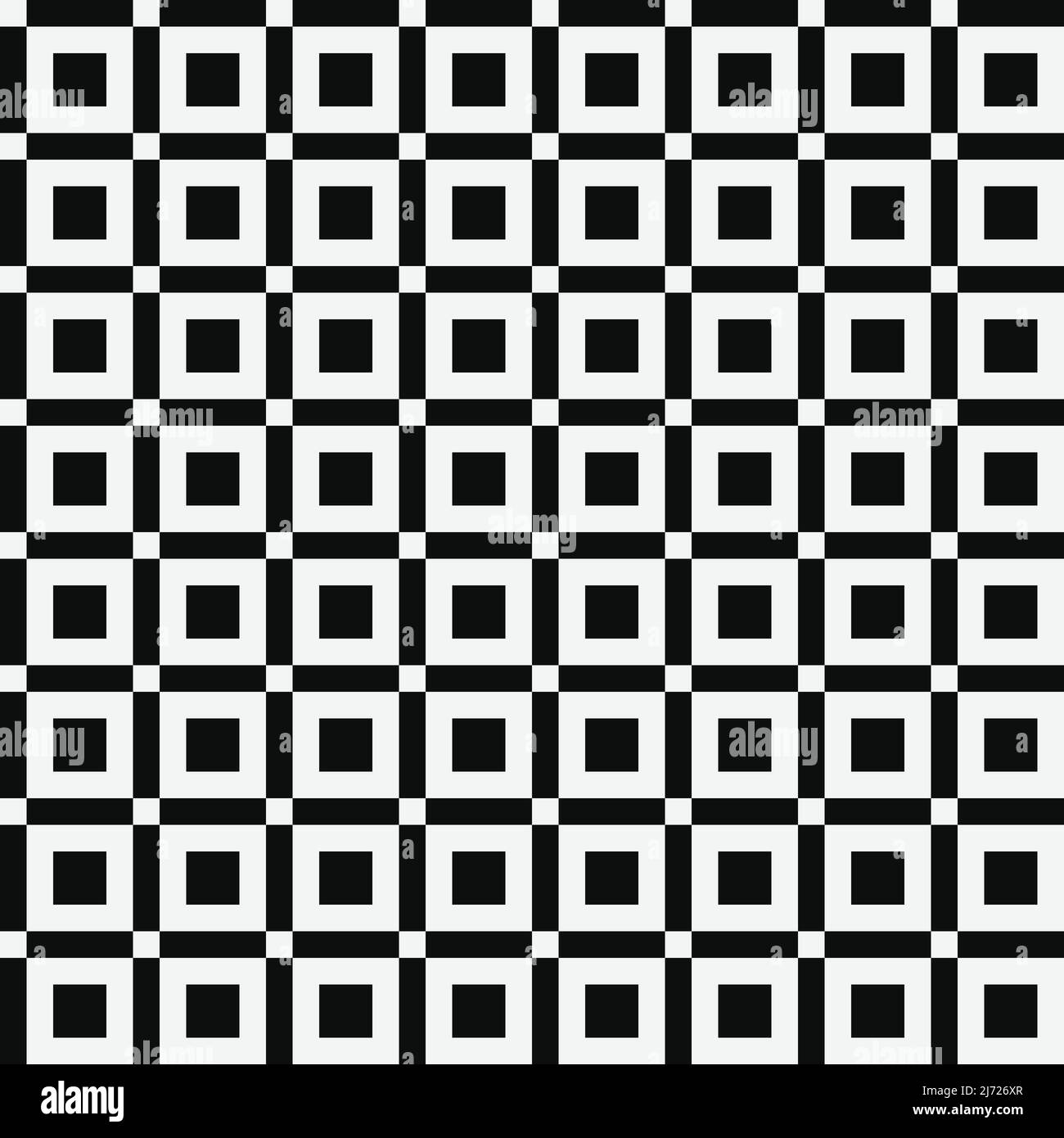 Abstract op art seamless pattern. Decorative black and white optical ...