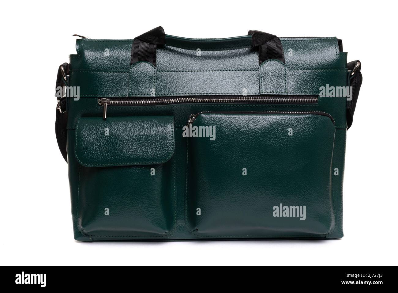 Black leather rectangular bag Cut Out Stock Images & Pictures - Alamy