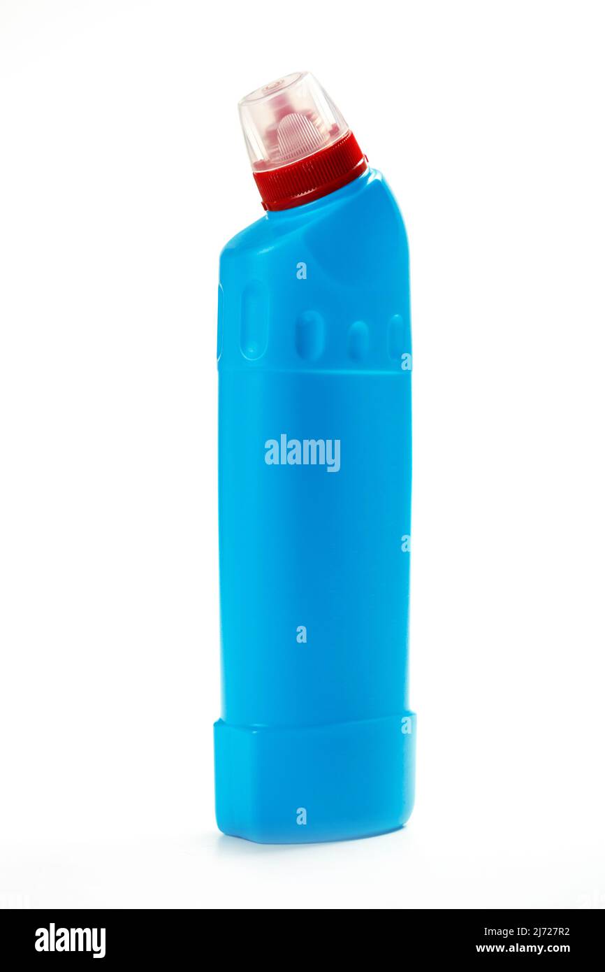 Plastic bottle of cleaning product. Isolated on white background Stock ...
