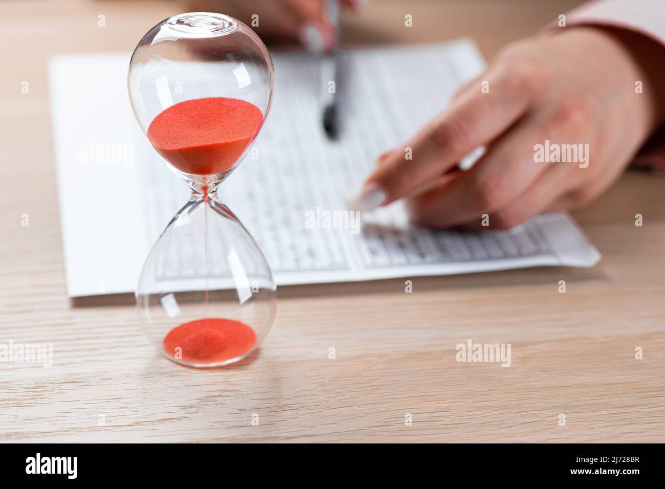 allotted time for exam and student hand testing in exercise and passing ...