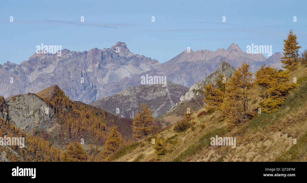 Maira Valley, Cottian Alps mountain range, Piedmont region, Province of ...